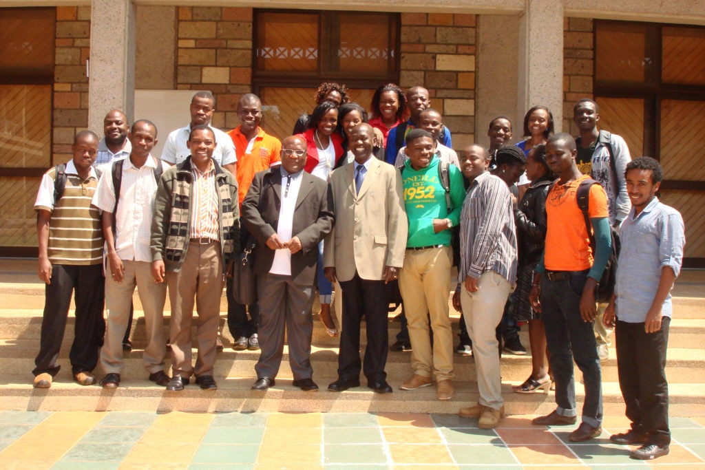 Kepher Makambi Ph D Visits Pan African University Institute Of Sciences Technology And